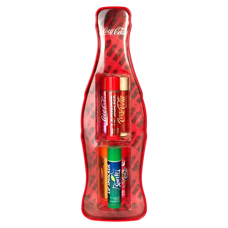 LIP SMACKER Set Balzama za usne, Coca Cola flašica, 6 komada