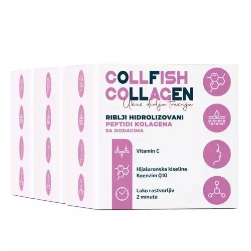 Top Food Collfish kolagen, 10 kesica, 3-pak