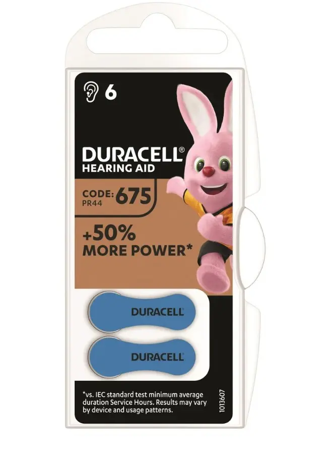 DURACELL Baterije za slušne aparate 675 6/1