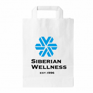 Bela papirna kesa Siberian Wellness