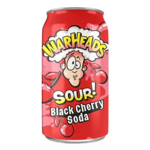 Warheads Black Cherry Soda, 330ml