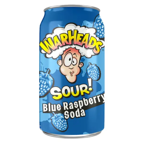 Warheads Blue raspberry Soda, 330ml