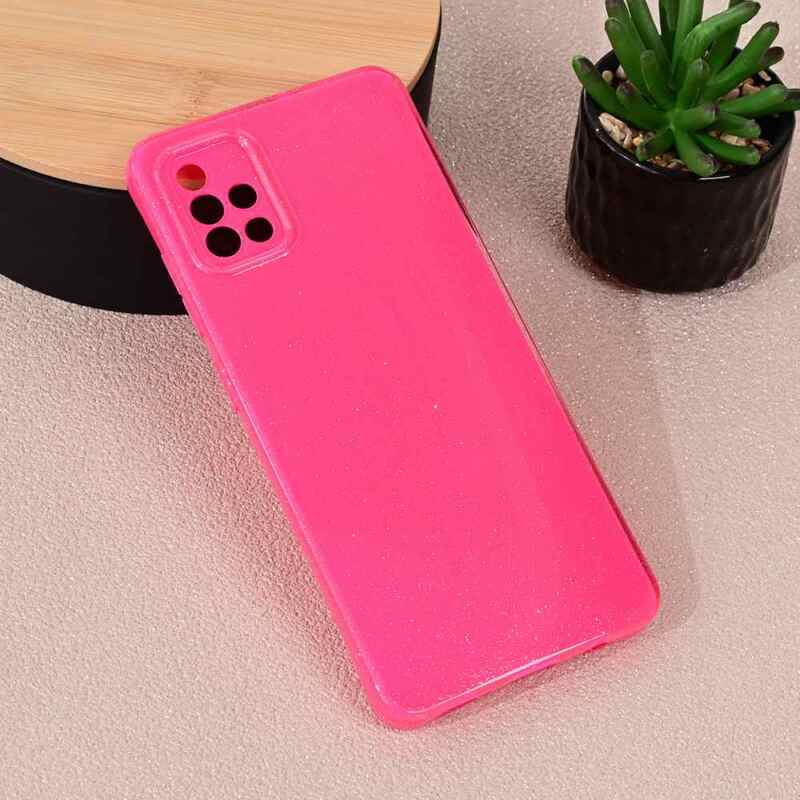 Maska Sparkle Dust za Samsung A51 pink