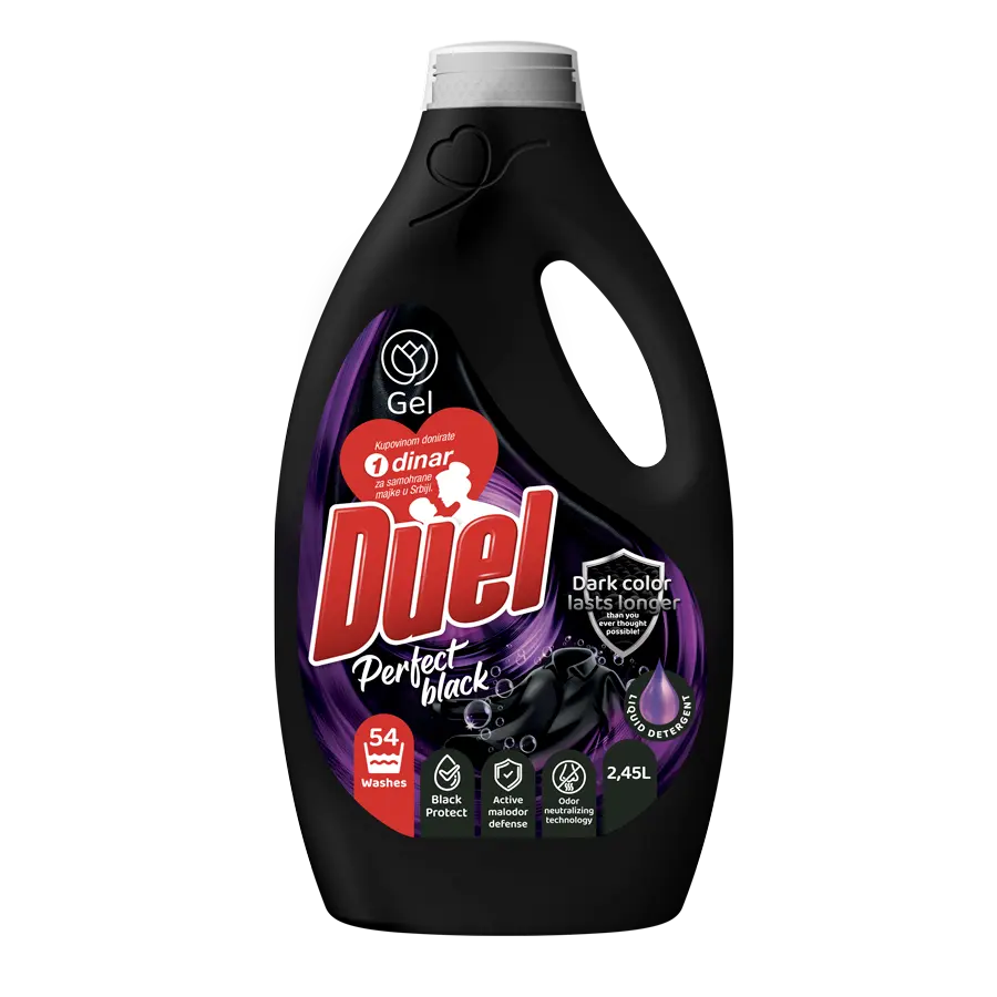 DUEL Tečni deterdžent za pranje veša Perfect Black, 2.45 l