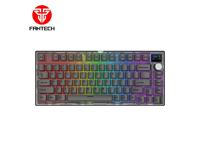 Fantech MK910 PBT Maxfit81 Frost bežična mehanička gejmerska tastatura crna (blue switch)