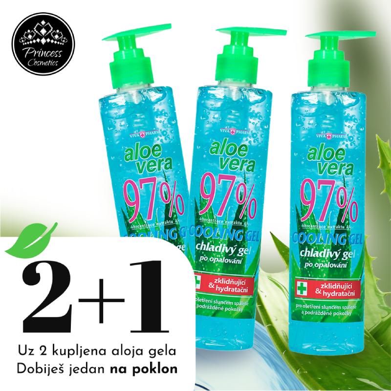 Aloe vera gel za crvenilo i opekotine 2+1 GRATIS 750 ml