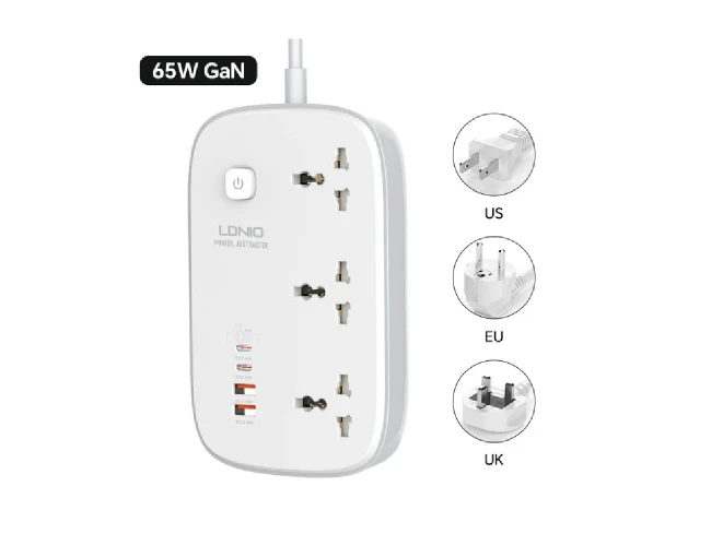 LDNIO SC3416 EU produžni kabl sa prekidačem 3 utičnice+2xUSB A+2xUSB C beli 2m