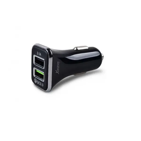 XWAVE USB auto punjač za mobilne C22-2 2xUSB 5V Crni