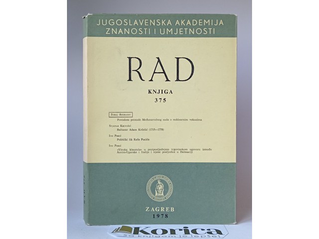 RAD JAZU Knjiga 375 (1978)