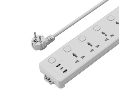 XO Produžni Kabl WL19 5 utičnica + 2USB+C 2m