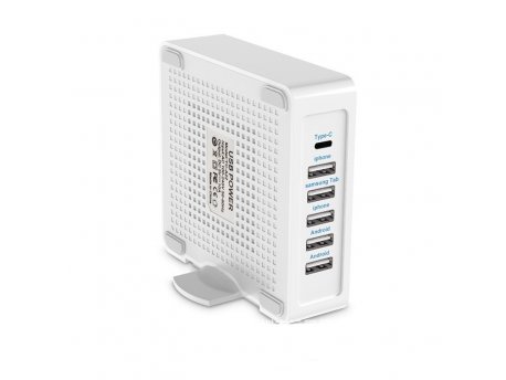 VELTEH USB punjač 5xUSB + 1x Type C port KT-USBP-060