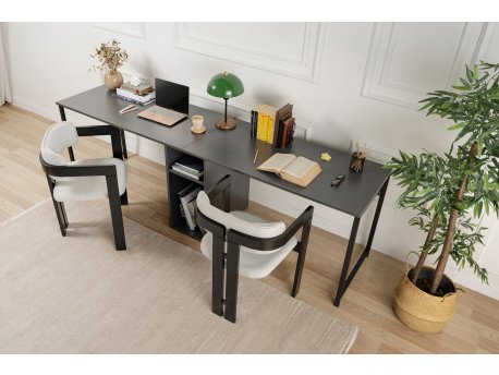 HANAH HOME Radni sto Twin Study Desk Anthracite