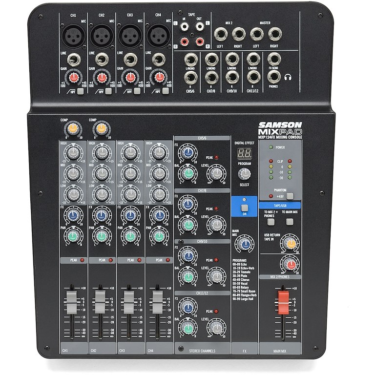 SAMSON MIXPAD MXP124FX 12 INPUT