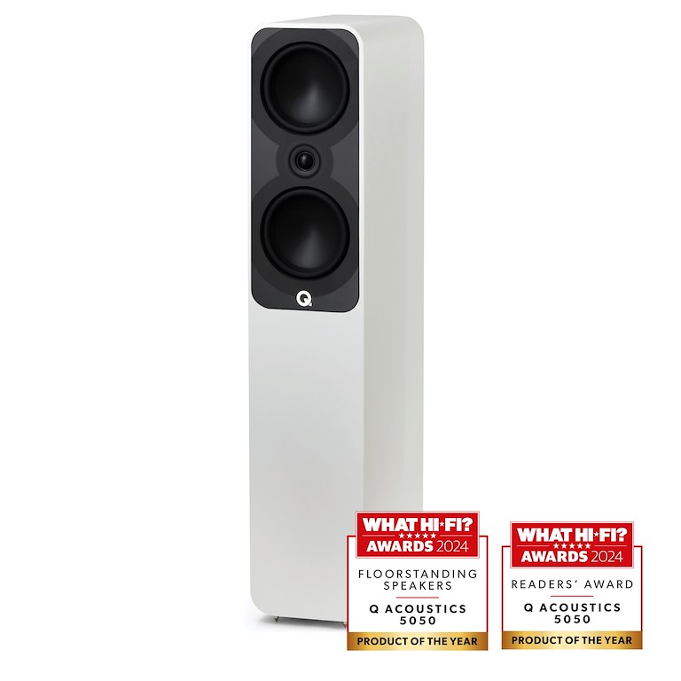 Q Acoustics 5050 Satin White - Podnostojeći Zvučnik