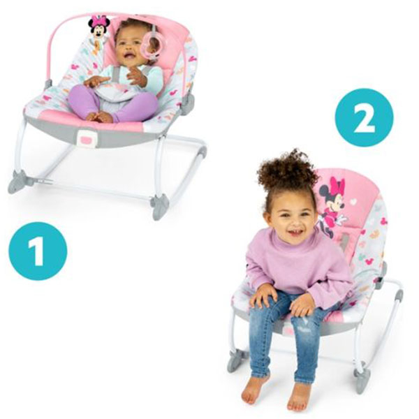 Kids II Disney Baby ležaljka Minney Mouse Forever Bestie 12209 0-30m (Max 18kg)