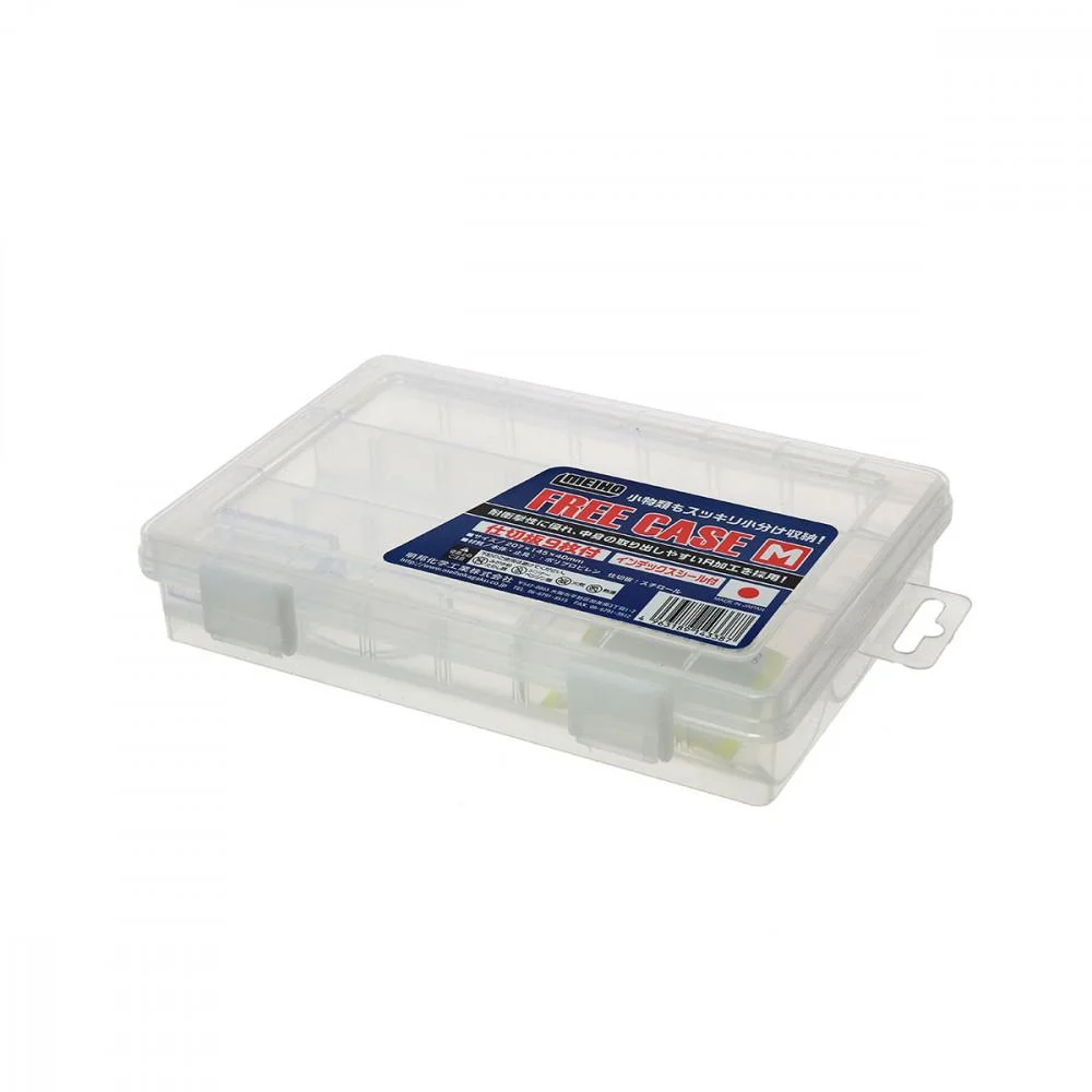 MEIHO PLASTIC BOX FREE CASE M (=FEEDER 800) CLEAR