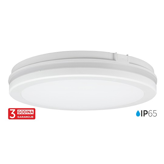 PLAFONJERA LED M205700-W 20W 3000-6500K IP65 FI 200 BELA MITEA 90700