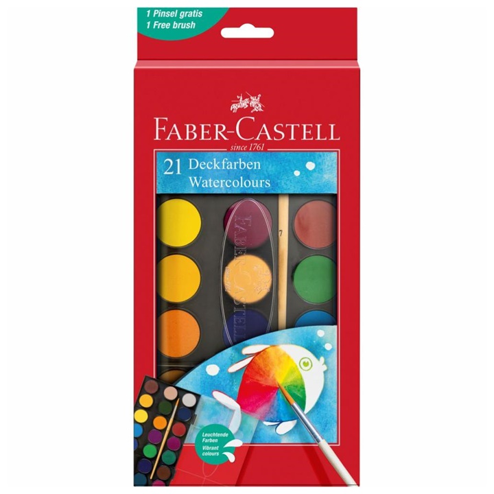 Faber Castell Vatercolors 30 mm 21 komada