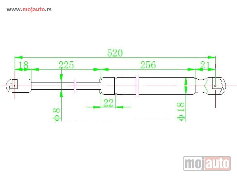 Amortizer haube i gepeka
