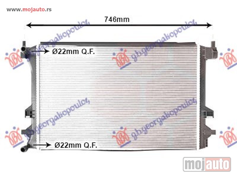 Hladnjak vode motora