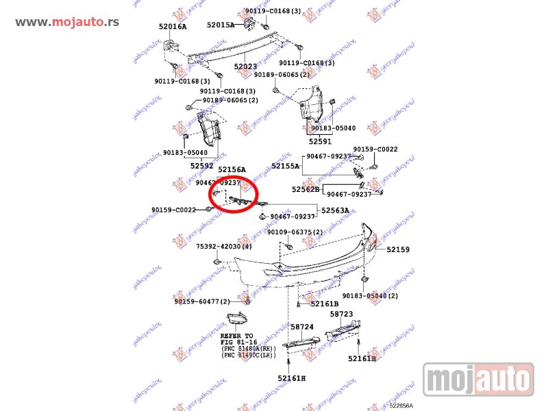 NOSAC ZADNJEG BRANIKA