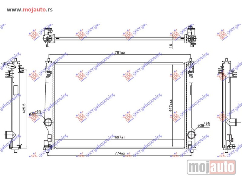 Hladnjak vode motora