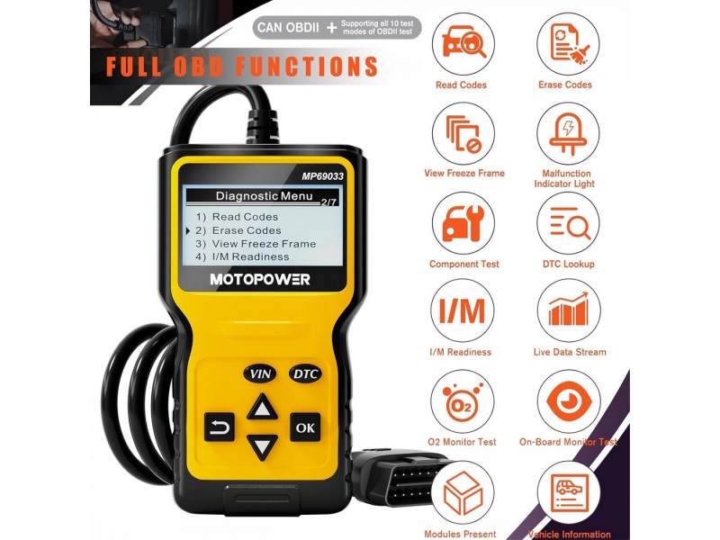 MOTOPOWER MP69033 OBD2 Auto dijagnostika