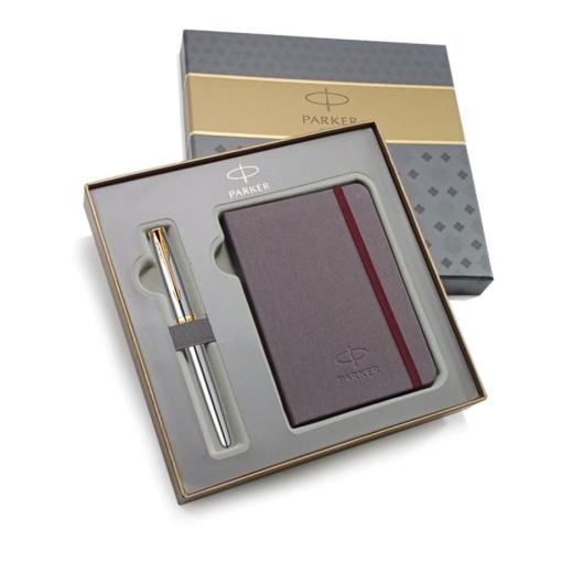 Parker poklon SET Royal Im Stainles Steel GT – Roler + Notes