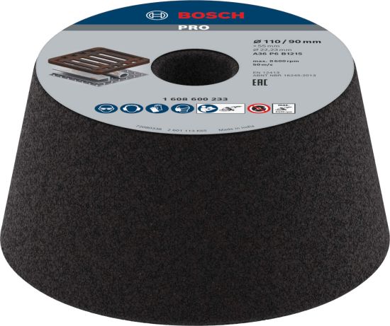 Bosch PRO Metal konusni brus 90x110x55 mm A 36 P6 B1215 (1608600233)