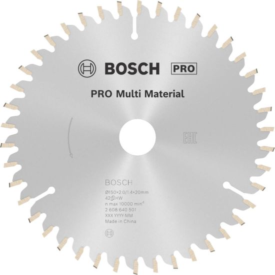 Bosch PRO Multi Material list kružne testere 150x2x20 mm 42z HLTCG max 10.000 o/min (2608640501)