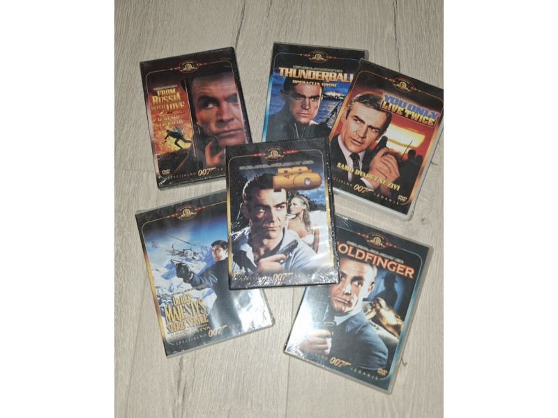 James Bond 007 DVD - 6 kom