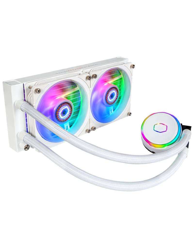 COOLER MASTER MasterLiquid PL240 FLUX White Edition vodeno hlađenje belo (MLY-D24M-A23PZ-RW)