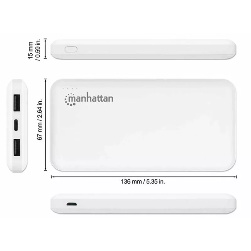 MANHATTAN 10,000 mAh Powerbank