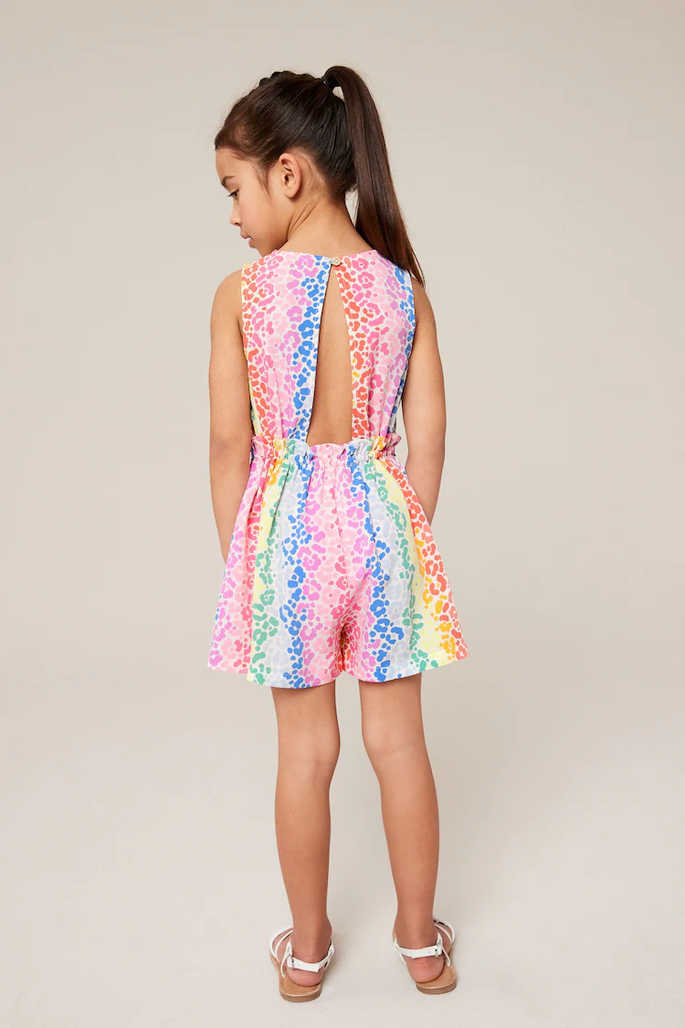 Rainbow Animal Cut-Out Detail Playsuit (3-16yrs)