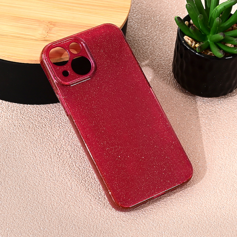 Futrola Sparkle Dust za iPhone 13 Mini bordo