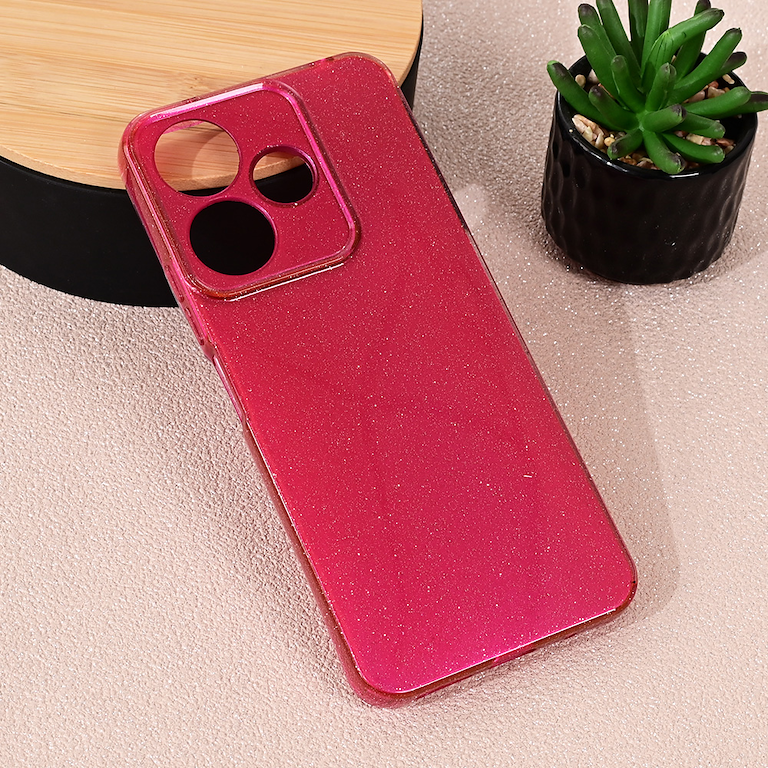 Futrola Sparkle Dust za Xiaomi Redmi 13 4G bordo