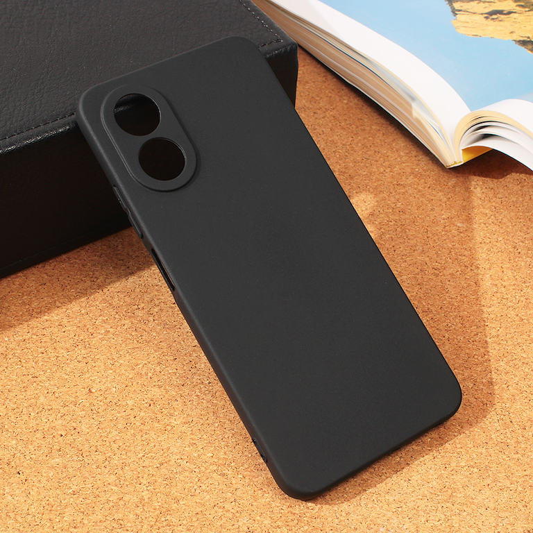 Zastitna silikonska maska (futrola) Ultra Thin - Oppo A38 mat crna