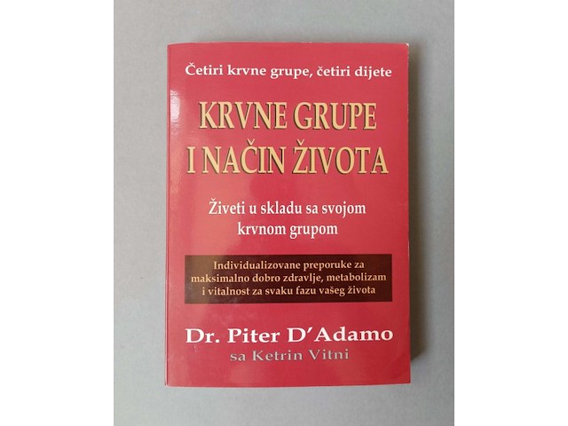 KRVNE GRUPE I NAČIN ŽIVOTA - Piter D`Adamo