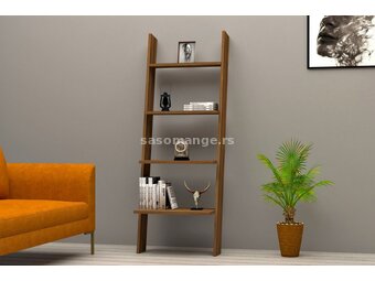 HANAH HOME Polica za knjige Solid Walnut