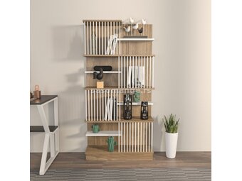 HANAH HOME Polica za knjige Arya Oak White