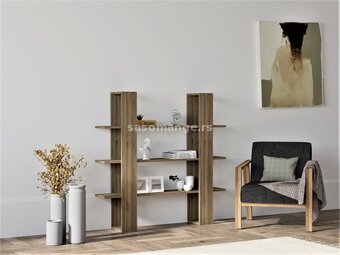 HANAH HOME Polica za knjige Ada Walnut