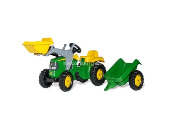 Traktor Rolly kid John Deere sa prikolicom i utovarivačem 023110