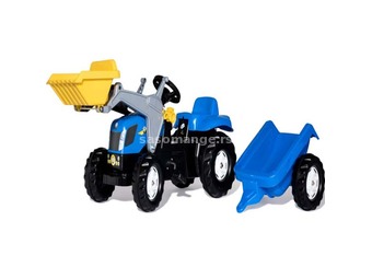 Traktor RollyKid New Holland sa utovarivačem i prikolicom 023929