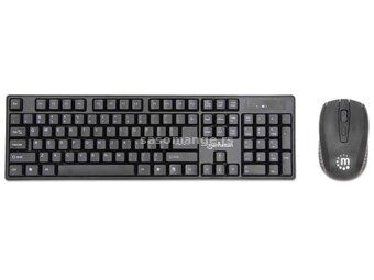 MANHATTAN Tastatura+miš Wireless 178990 YU, crna