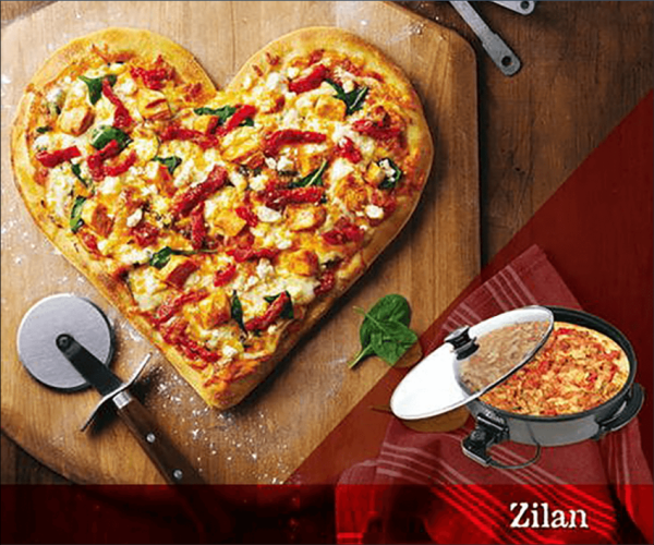 ZLN7870 Zilan Pizza pekač, prečnik 36/38 cm, 1500 W