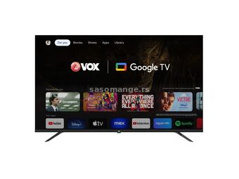 VOX Televizor 55GOU080B/ Ultra HD/ Google TV Smart