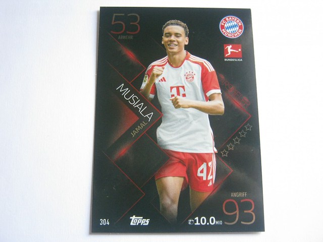 Topps Match Attax 2023/24 Bundesliga 304 JAMAL MUSIALA