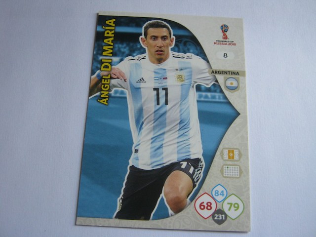 Russia 2018 Adrenalyn XL Panini 8 Angel Di Maria