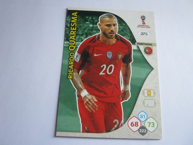 Russia 2018 Adrenalyn XL Panini 275 Ricardo Quaresma