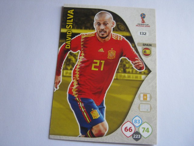 Russia 2018 Adrenalyn XL Panini 132 David Silva